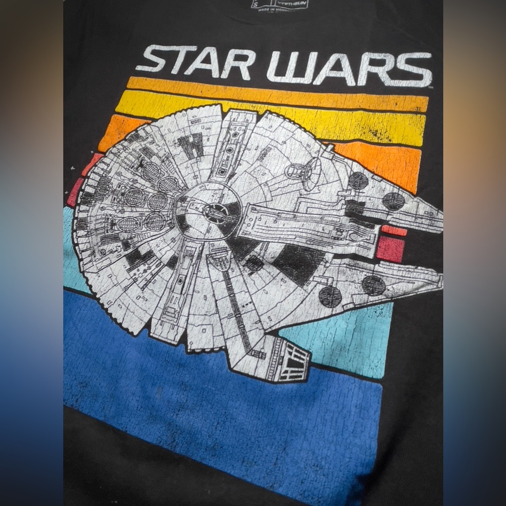 Star Wars Millennium Falcon Retro T-Shirt - Gem